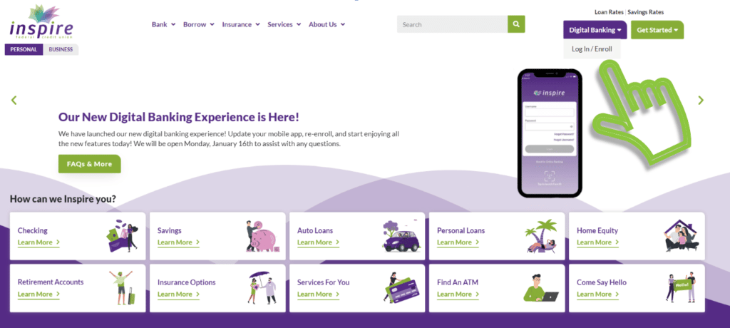 Enroll E-Statements - Inspire Federal Credit Union